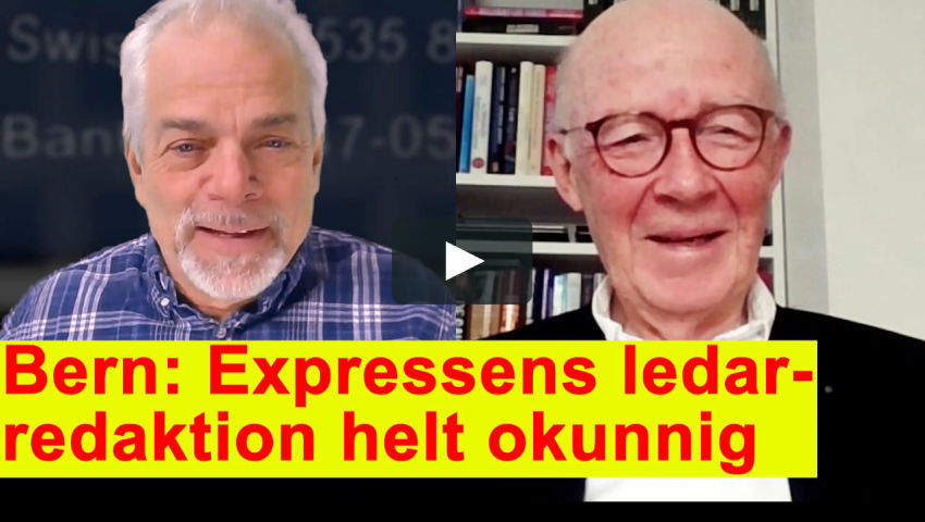 Lars Bern: Expressens Ledarredaktion är helt okunnig. - Swebbtv